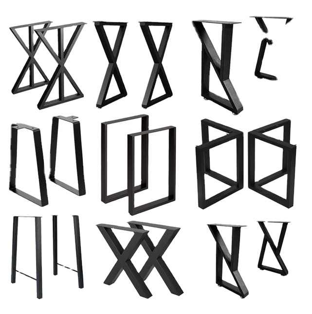 Industrial Steel Frame Table Legs - Durable & Stylish