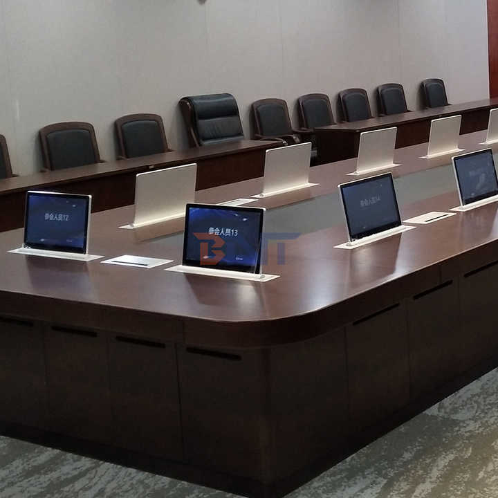 Conference Table Pop up LCD Monitor Lift BNT 17.3