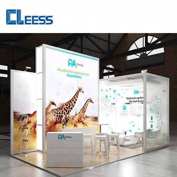 10*10ft Aluminum Exhibition Booth - Custom Design & Backlit Display