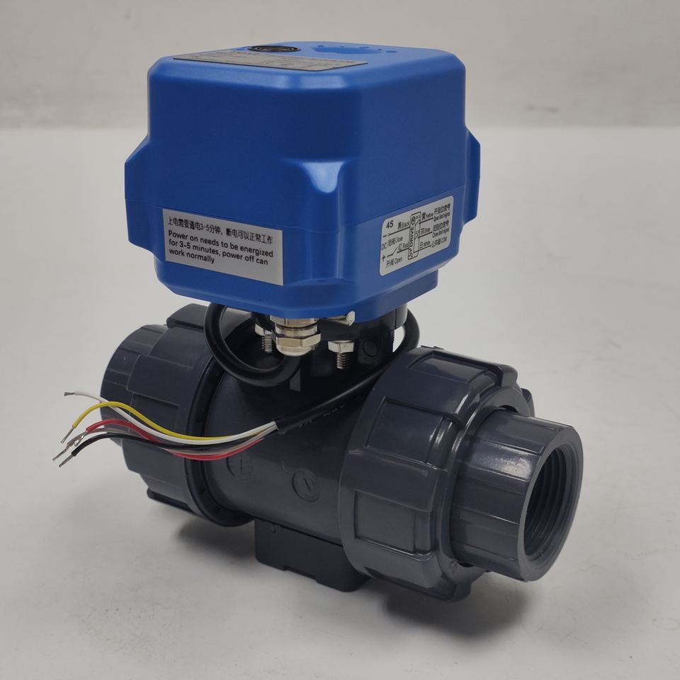 Factory Direct 2-Way UPVC Electric Actuator Valve, 24V/220V for HVAC ...