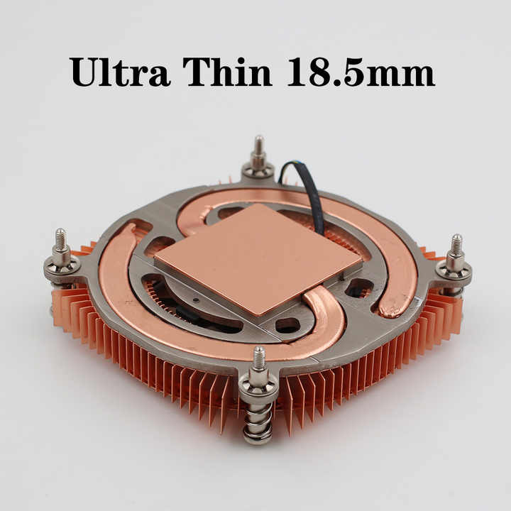 75mm 4-Pin PWM Pure Copper CPU Cooler Fan Compatible with LGA1150/1151 ...