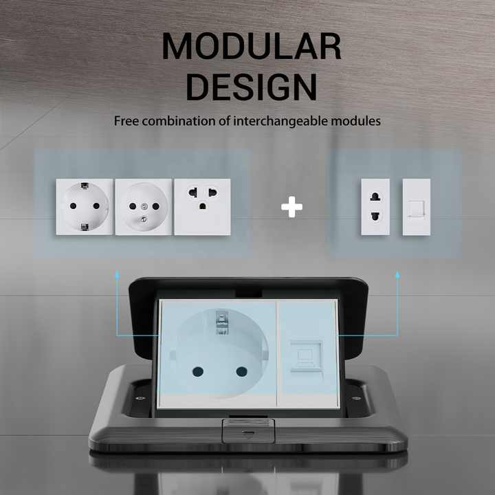 Recessed EU German Receptacle Tamper Resistant Outlet with Internet ...