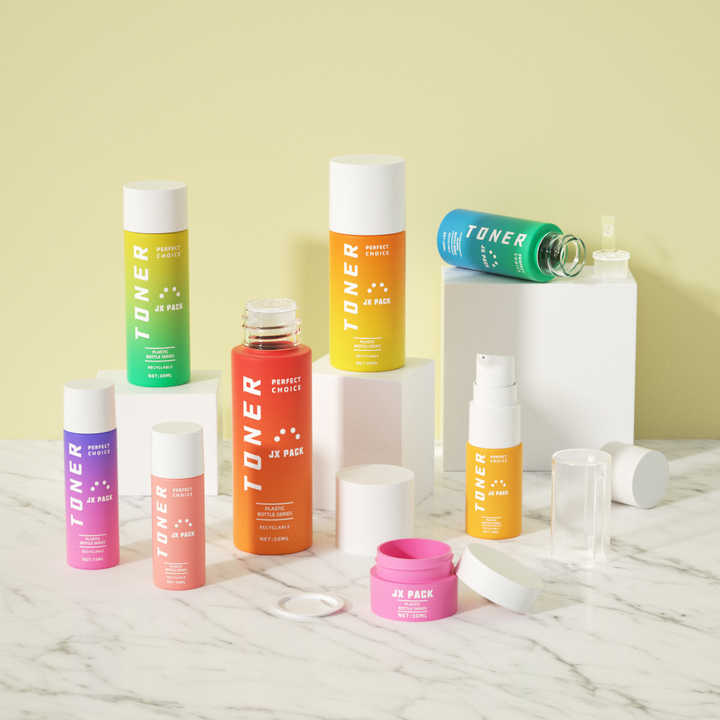 Custom Empty PET Plastic Travel Skincare Packaging 5 10 20 30 50 m ...