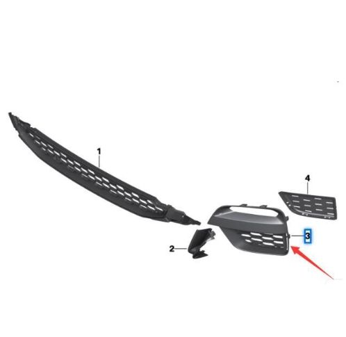 OEM 51118098829 Front Bumper Left Fog Light Frame for BMW X3 G08 ...