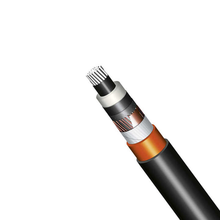 전원 케이블 1Cx # 500kcm XLPE 15KV cu/xlpe/CWS/CTS/PVC 단일 구리 코어 XLPE 절연 물 차단 ...