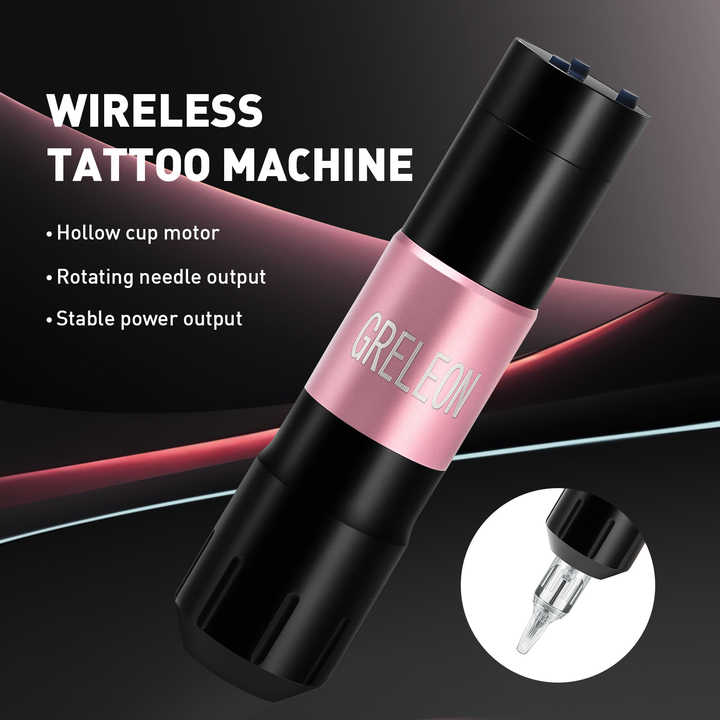 Rechargeable and Replace Battery Wireless Tattoo Pen Machine rotary ...