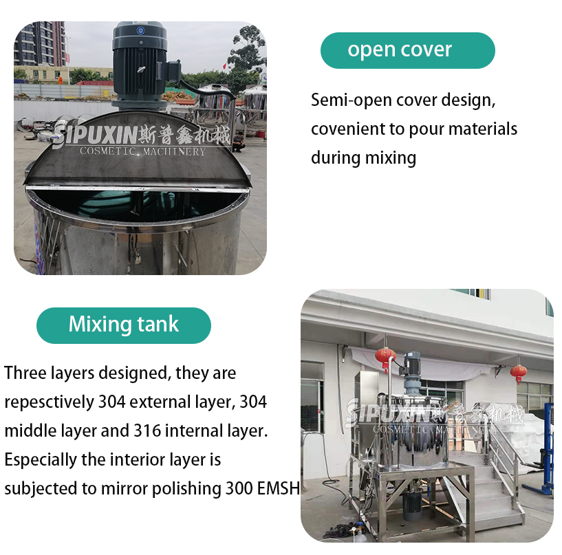 Electric Heating Steel Homogenizing Mixer Machine for Liquid Soap ...