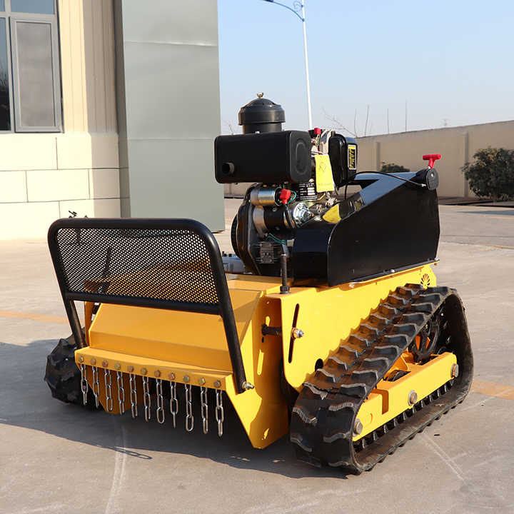 Remote Controlled Gasoline Flail Mower 125cc Engine 24V Brush Cutter ...