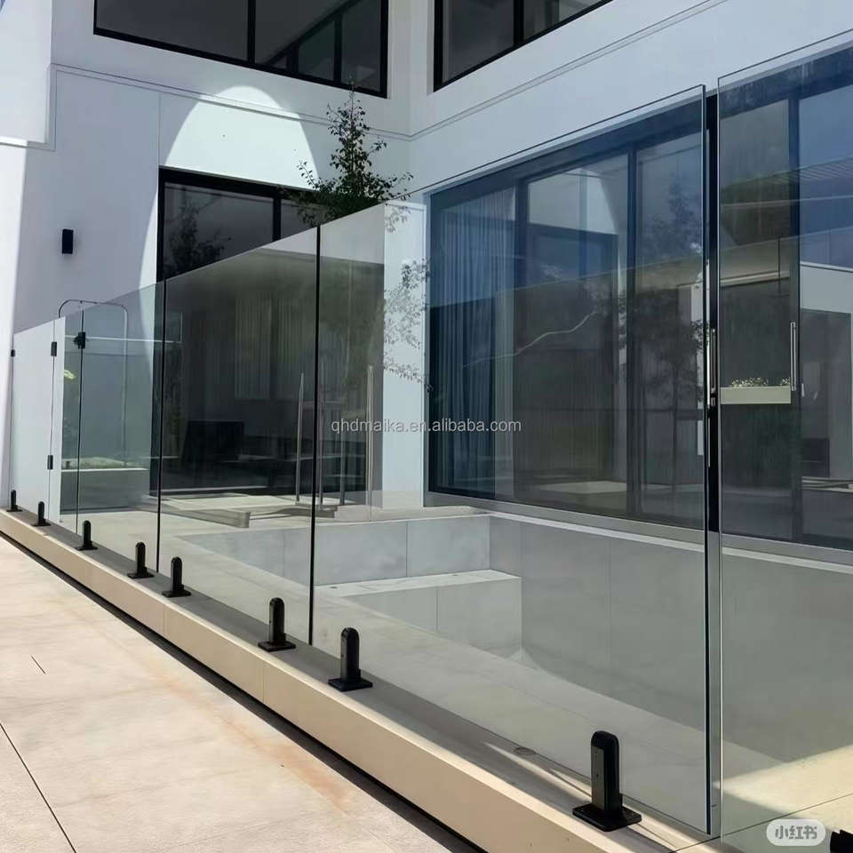 Frameless Tempered Glass Rail Accessories Aluminum U-shaped Channel ...