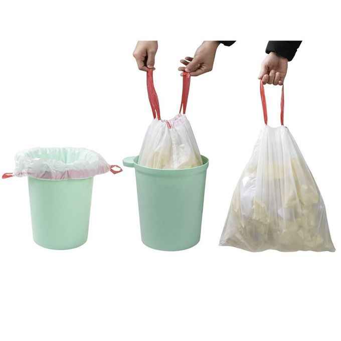 Custom Disposable Plastic Recycle Pe Black Trash Garbage Bags With ...