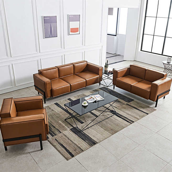 MIGE Modern Recliner Chair Functional Sofa Set 7 Seater Leather Sofa Set Office Leisure Chair Synthetic