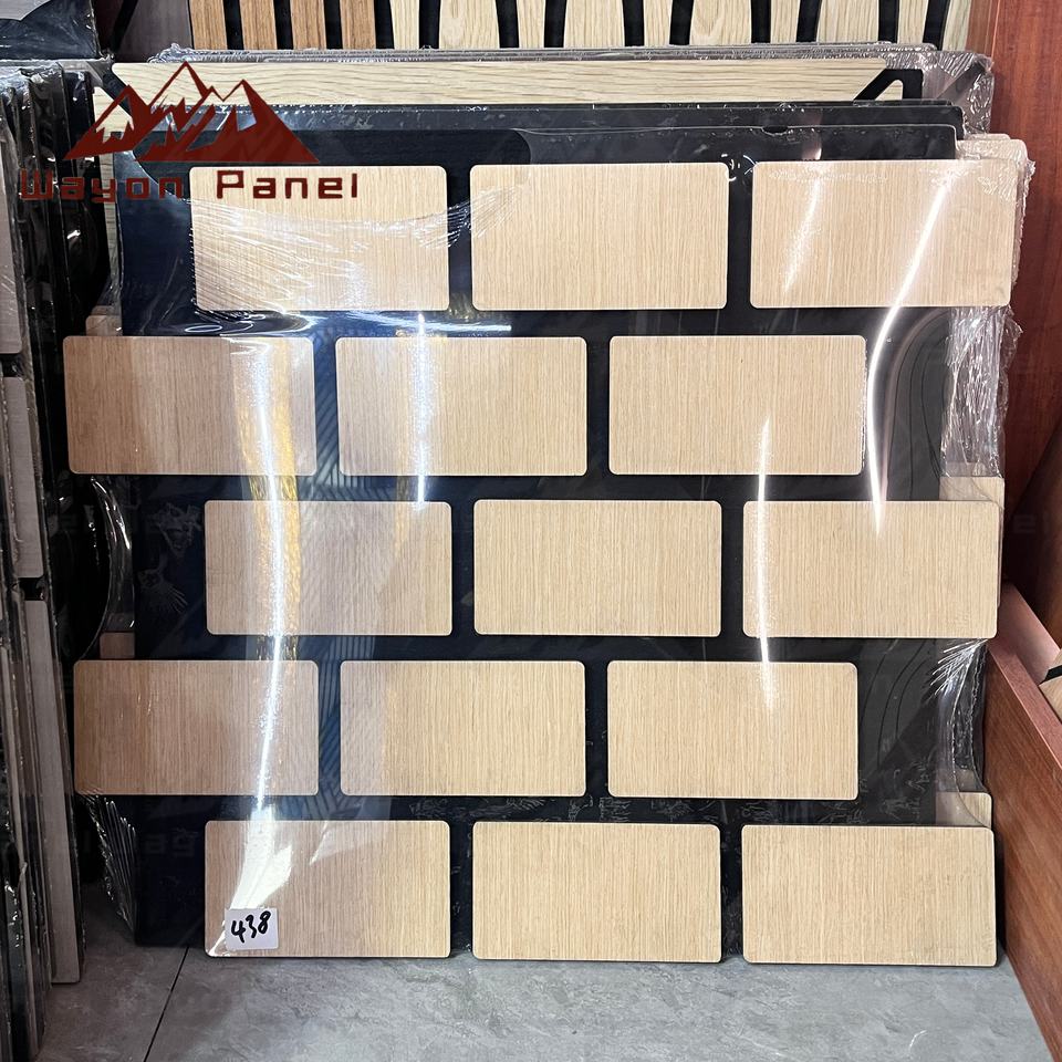 Wayon Black Oak Wood Slat Acoustic Panel Sound Deadening Wall Board ...
