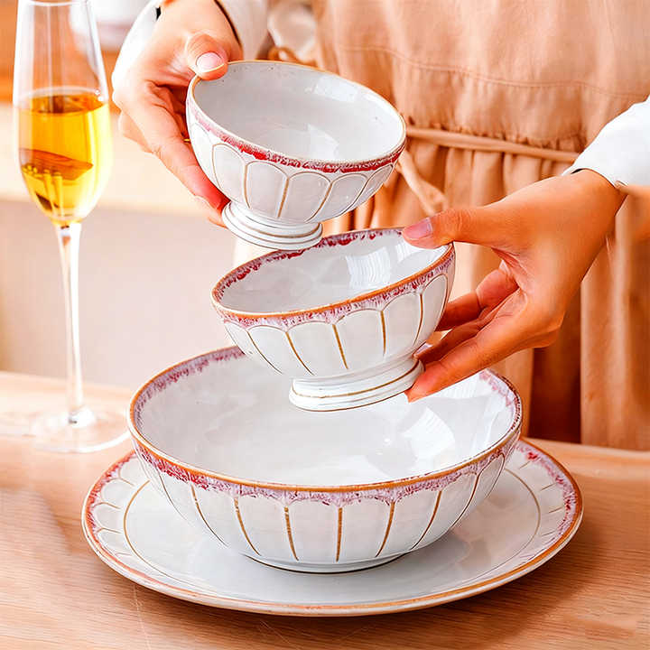 16 Piece Dinner Set Porcelain Nordic European Style Banquet Party ...