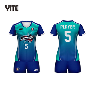 Uniformes de voleibol azules y amarillos: personalizados y al por mayor