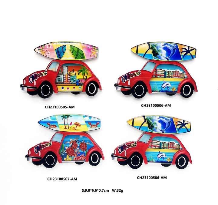 Transparent Clear Acrylic Magnets - Customizable Souvenirs