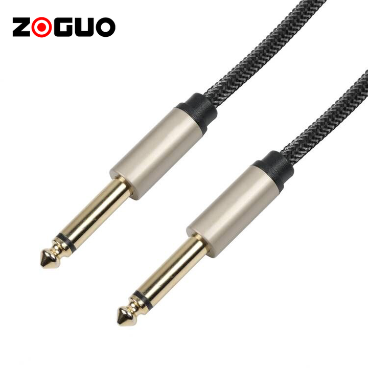 Premium 6.35mm Mono Jack 1/4" Ts Cablecompatible With Electric Guitar ...