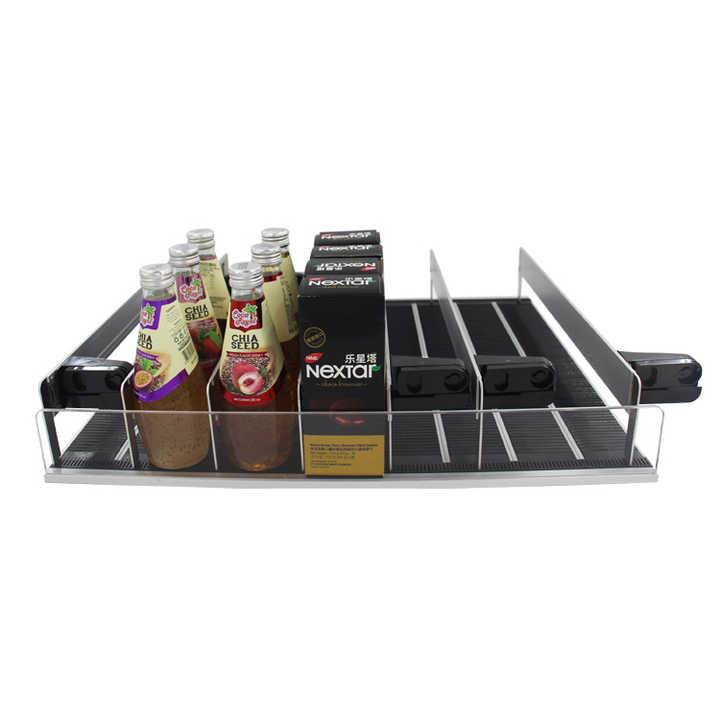 Automatic Adjustable Spring Divider System Shelf Pushers Roller Shelf ...