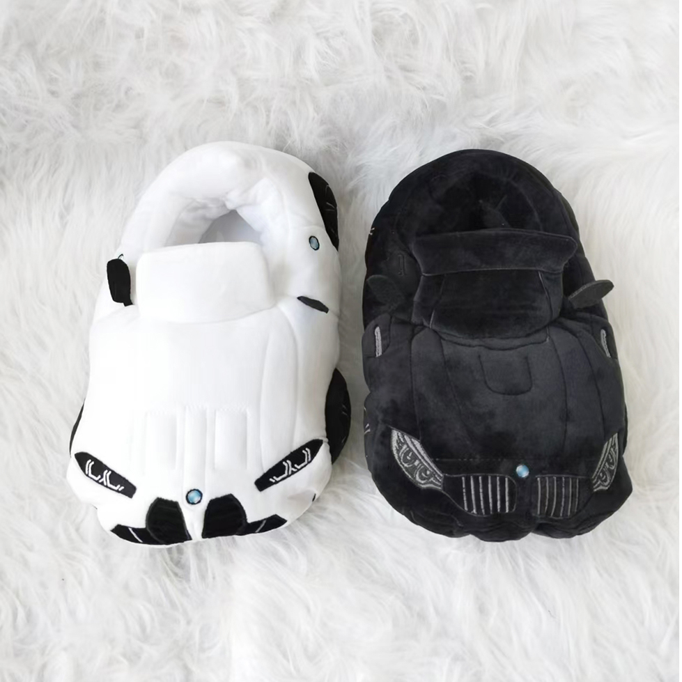 Racing Car Slippers - Soft Anti-Slip Warm Plush Design
