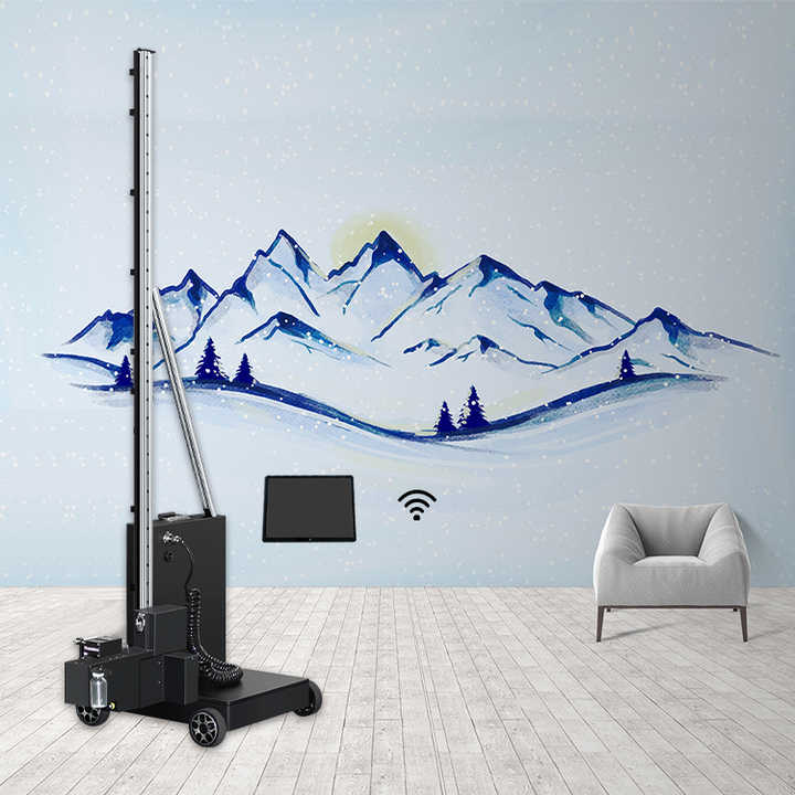 Five-color UV Ink Wall Printer 3d Wall Printing Equipment Is Simple and ...