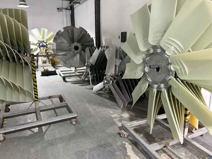 Customized Shaft Diameter Porous Shaft Disc Axial Flow Fan Aluminum ...