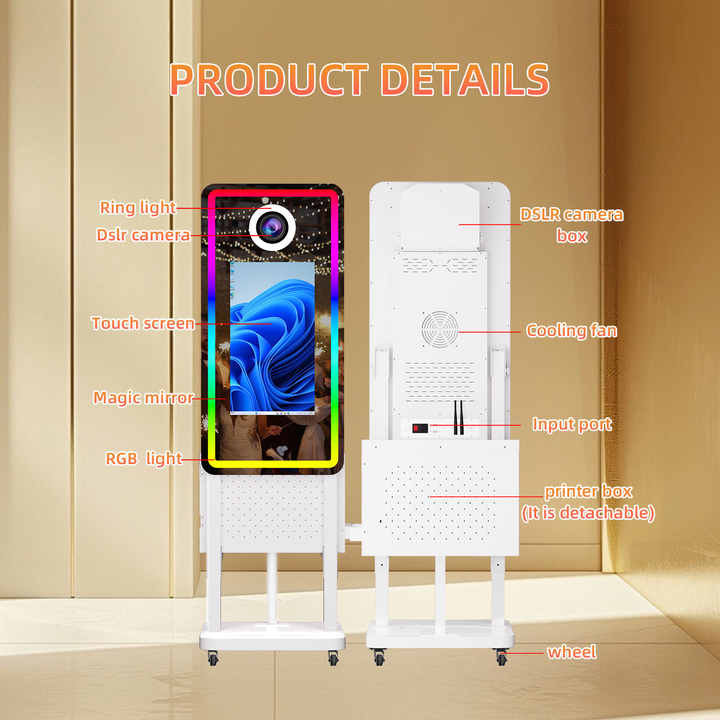 Interactive Magic Mirror Photo Booth Machine With Printer Box ...
