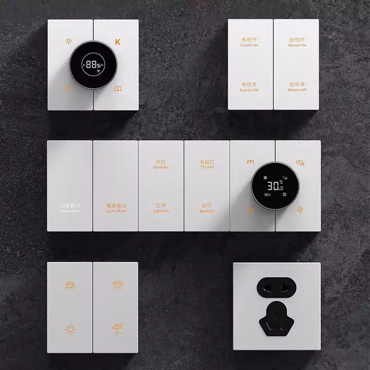 24V DC Power Home Hotel Smart Digital Temperature LCD Display Control ...