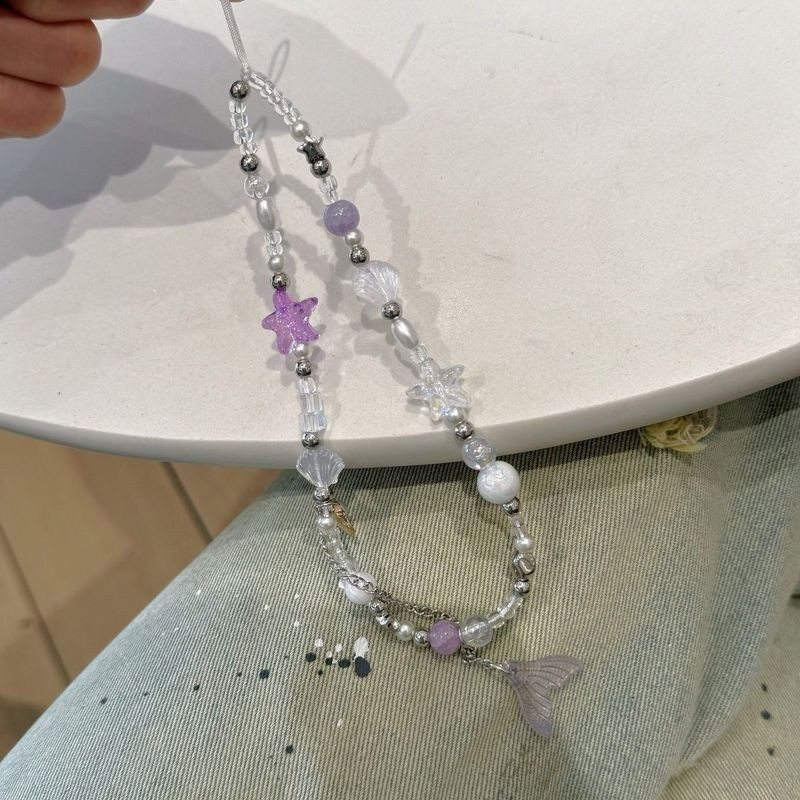 Love and Deepspace Fishtail Star Phone Charms Chain Lovely Pendant for ...