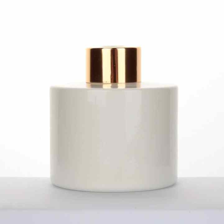 White Round Fragrance Reed Diffuser Empty Glass Bottle 50ml 100ml 150ml ...