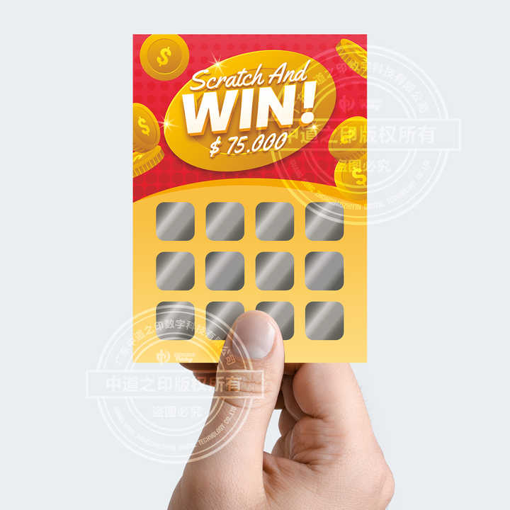 Enlarged Business Promotional Scratch Cards Quality Paper & Paperboard ...