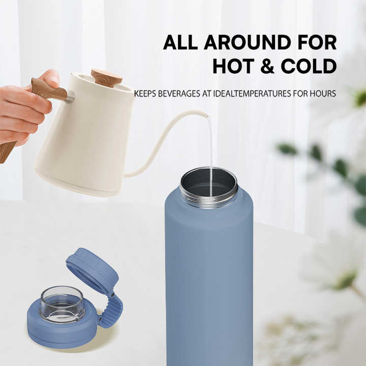 2025 Stainless Steel Water Bottle 550ml Vacuum Insulated Flask BPA Free ...