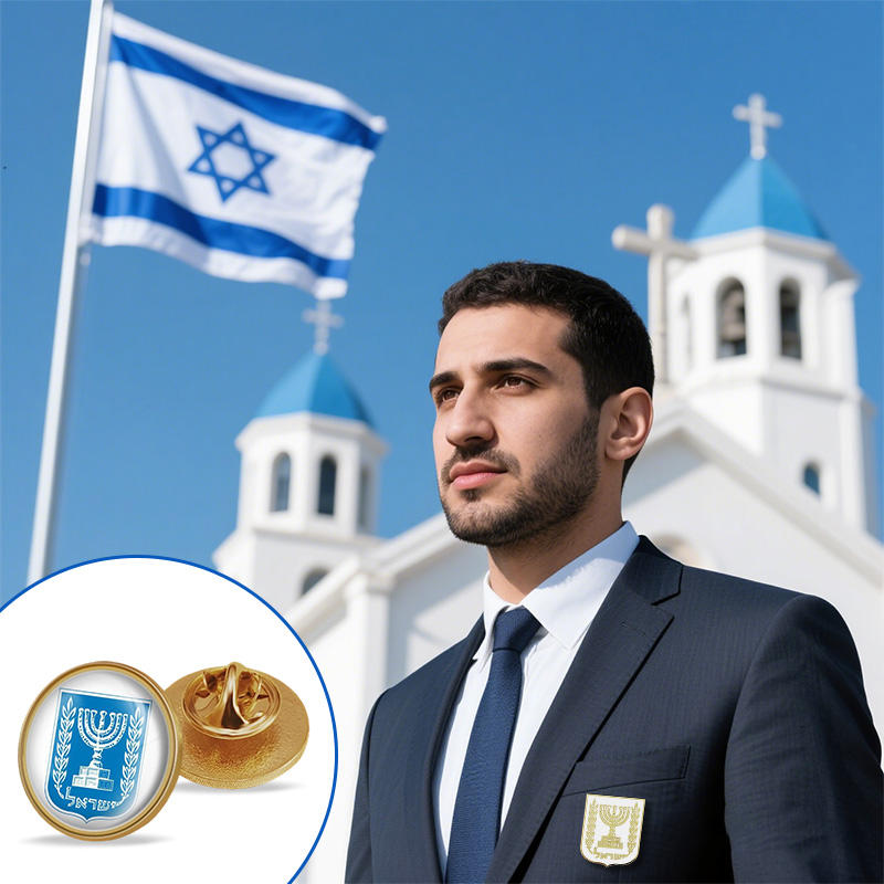 Stock Israel Enamel Lapel Pins Jewish Metal Phone Stickers Country ...