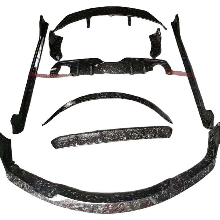 For Toyota Supra Body Kit A90 Aim-gain Carbon Fiber Front Lip Side ...