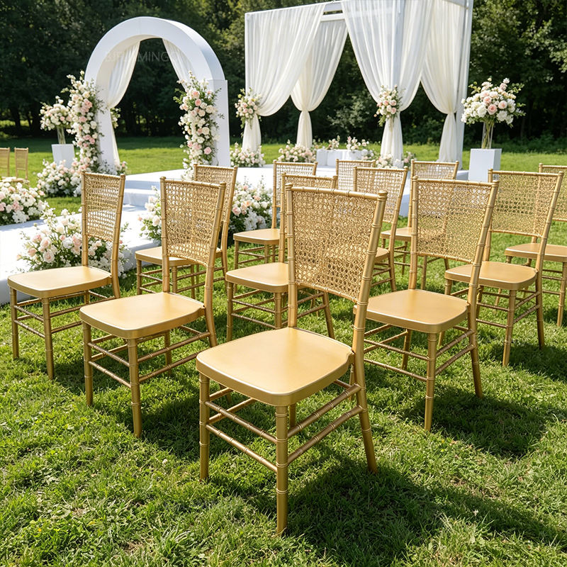 Modern Design Hot Sale Plastic Stackable Rattan Back Chiavari Chair ...