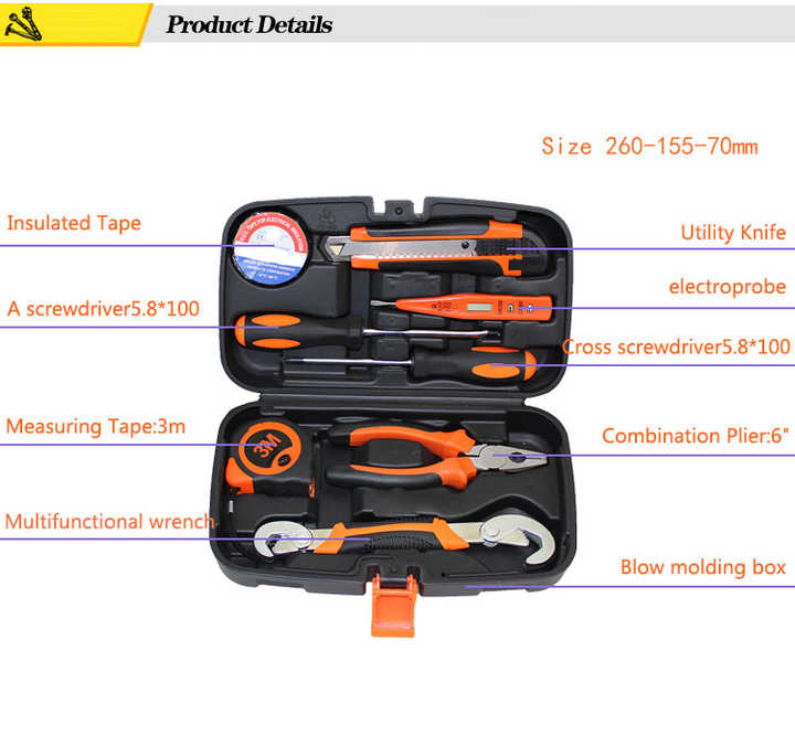 Customizable Hard Case Multi-Function Tool Set for Electricians ...