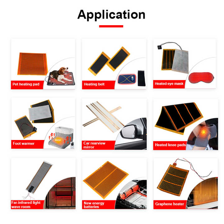 Self-control Temperature PTC Heating Film Polyimide Film Flexible Dc ...