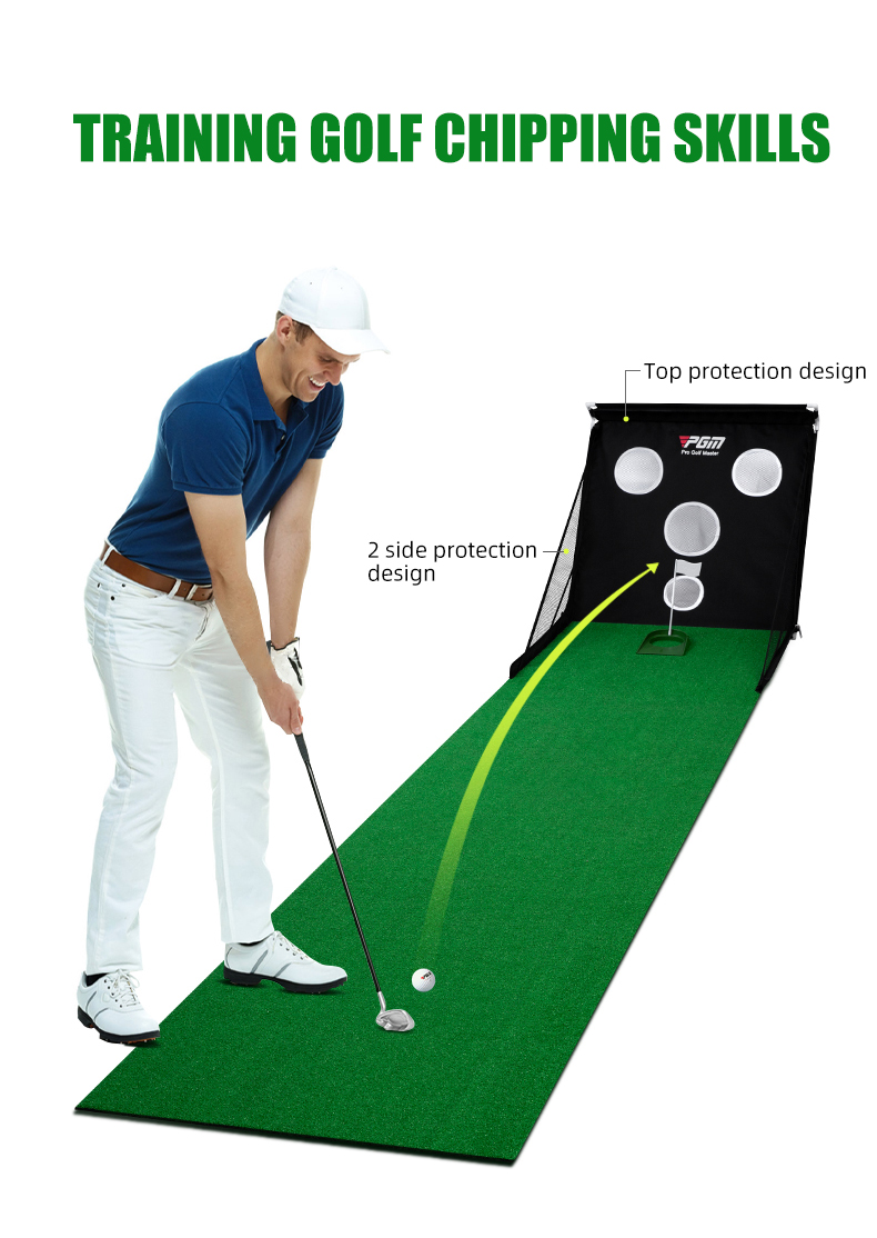 PGM TL033 portable big putting mat indoor chipping nylon putting mat-企业官网