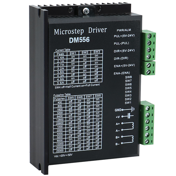 Microstep Driver 20-50V Nema 23 Two Phase Digital Stepping Motor Driver DM556 For Nema 23 ...