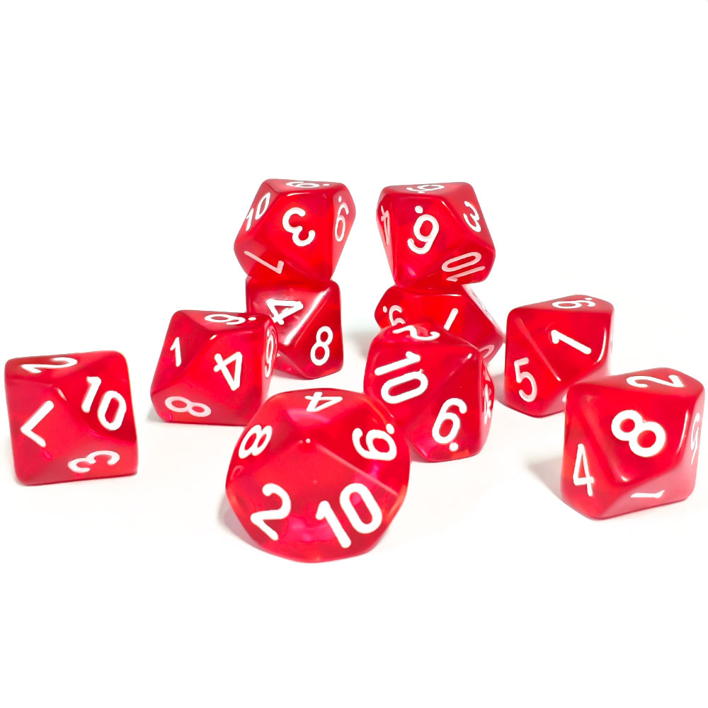 Factory Custom Number 1-10 Polyhedral Durable Dice Set Digital Printing ...