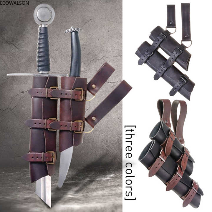 Medieval Double Sword Sheath - Perfect for LARP & Cosplay