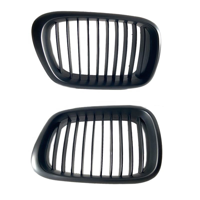 For BMW E39 5 Series 1997 -2002 2003 Matt Black Single Line Car Front ...