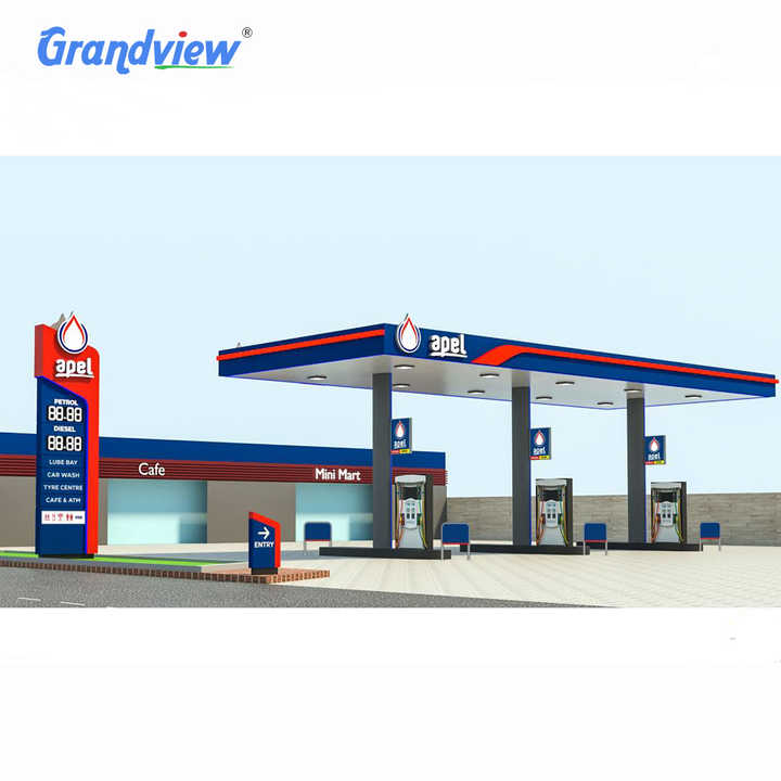 Gas Station Canopy - LED Lighting & 3D Signage Solutions