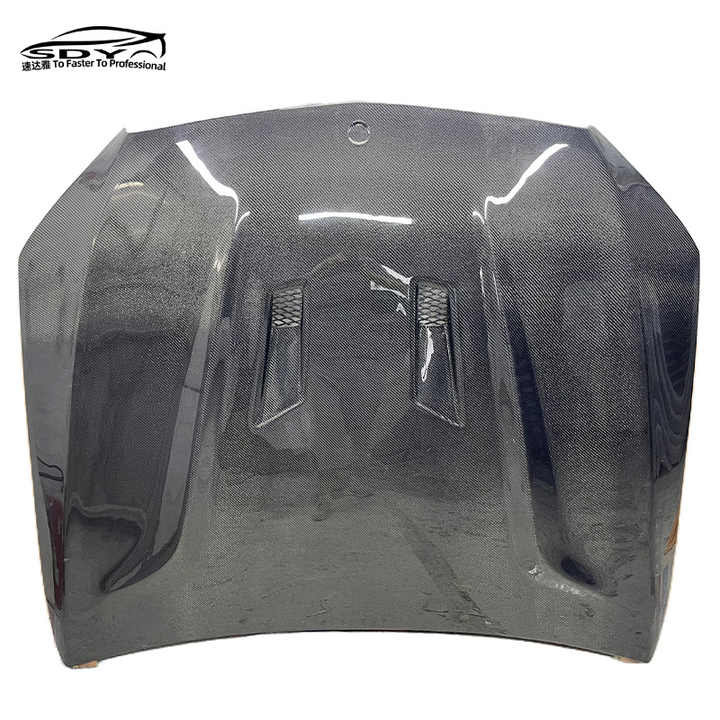 W205 C43 Carbon Fiber Engine Hood Bonnet Cover With Air Intake for ...