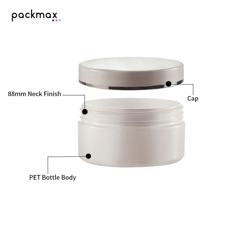 150g Wide Mouth PET Plastic Cream Jar for Face Mask - Custom Empty ...