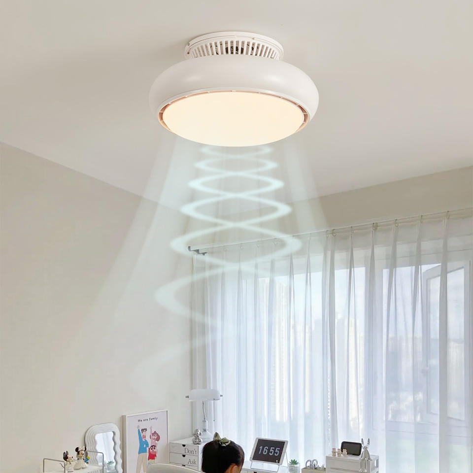 New Wooden Texture Fan Light Turbine Bladeless RA97 3CCT Stepless ...