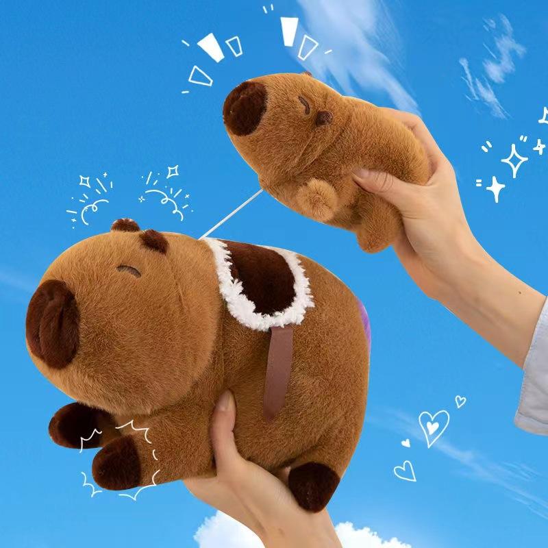 Capybara Water Rat Plush Toy Mouse Back Turtle Creative Ugly Cute Doll ...