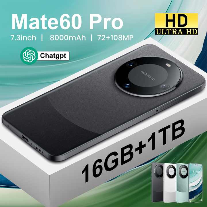 Original Phones Mate60Pro Smartphones 16GB+1TB 5G Dual SIM Cellphone Mobile Phone Mate60Pro 5g ...