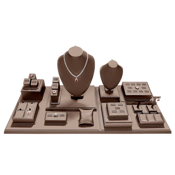 Professional jewelry display stand set showcase jewellery display ...
