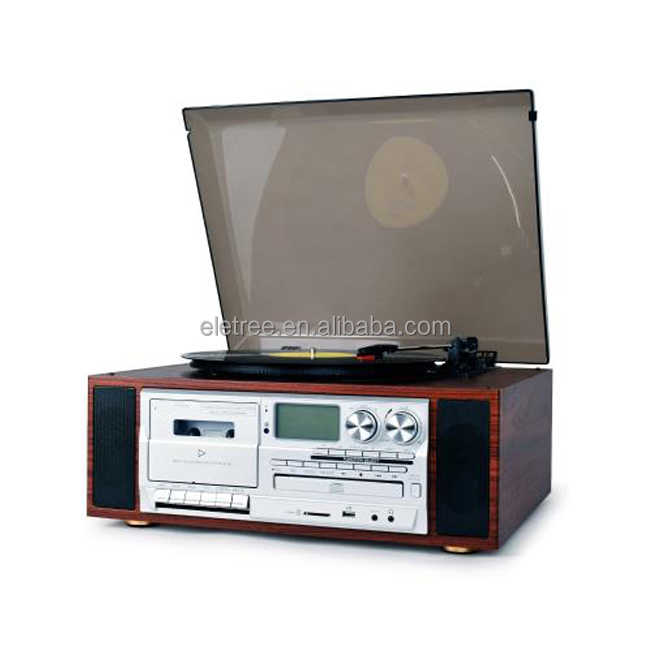 3 Speed Reproductor Equipo De Sonido Cassette Y Toca Disco Recording Cd ...