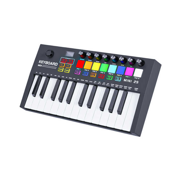 25-key Midi Synthesizer - Portable and Versatile Keyboard