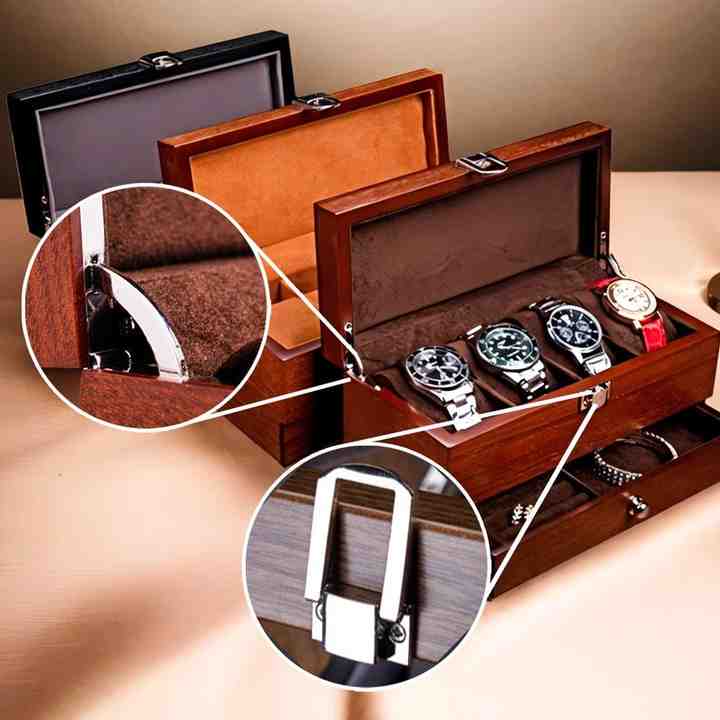 Personalized Wooden Watch Box Custom Engraved Storage Case Unique ...